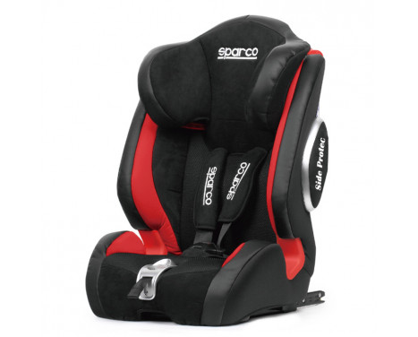 Sparco barnstol F1000KI (Isofix) Svart / Röd 9 till 36 kg, 9 månader ...