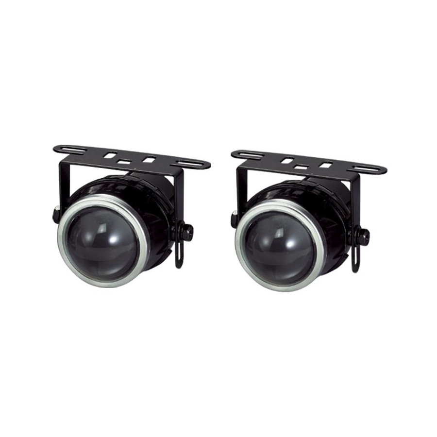 Set Universal dimljus Clear H3-12V-55W 50x112mm + ECE R19 E-Mark ...