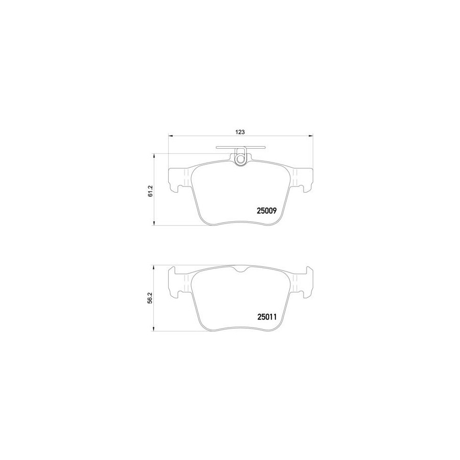 Brake Pad Set, disc brake P85124 Brembo | Winparts.ie - Brake pads