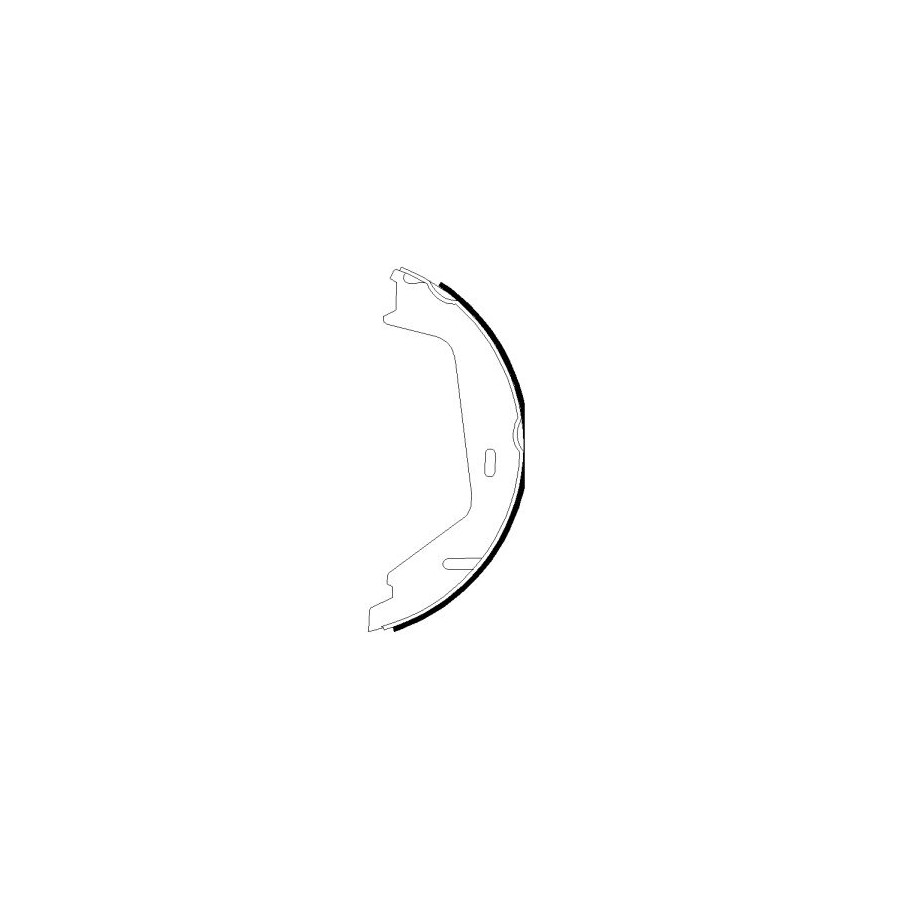 Brake shoe set, parking brake | Winparts.eu - Parking brake shoe kit