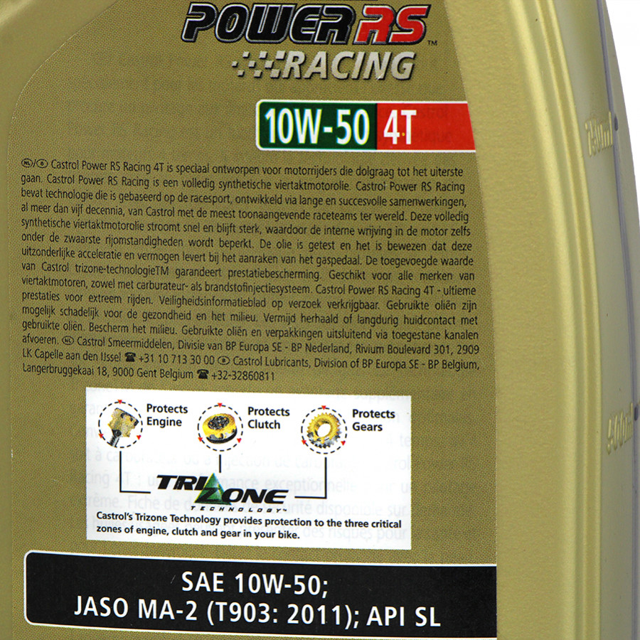 Castrol Engine Oil Power RS Racing 4-takts 10W50 1L | Winparts.se ...