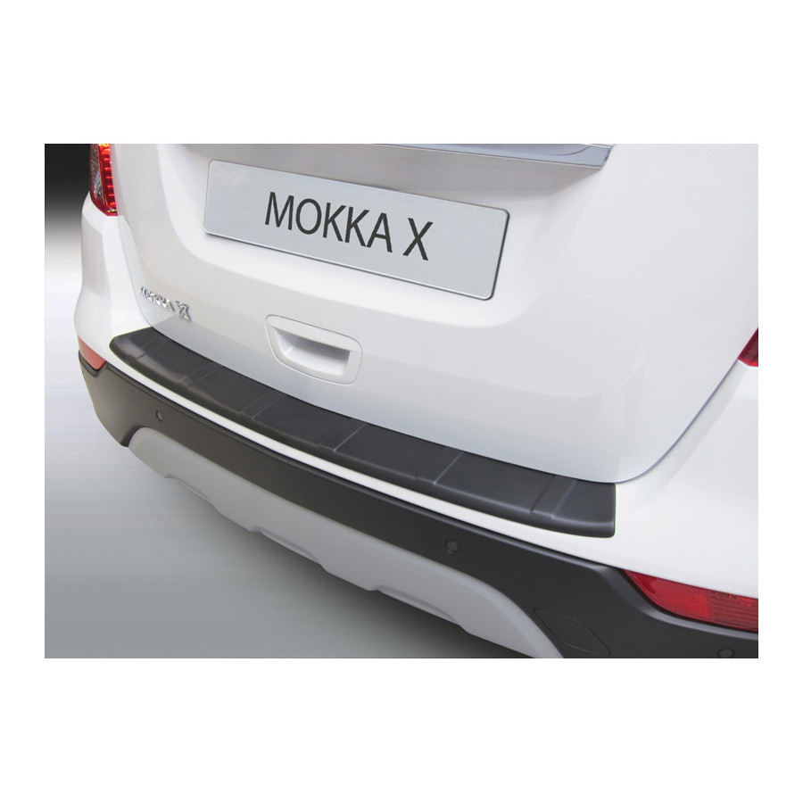 Bumper beschermer passend voor Opel Mokka X 10/2016- 'Ribbed' Zwart ...