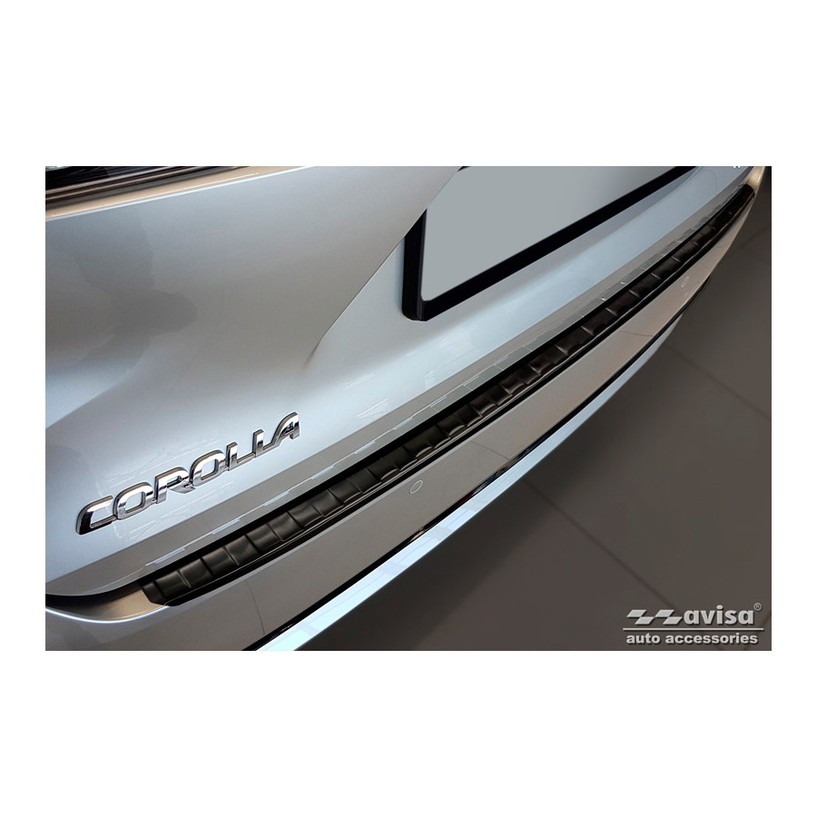 Zwart RVS Achterbumperprotector passend voor Toyota Corolla XII Combi ...