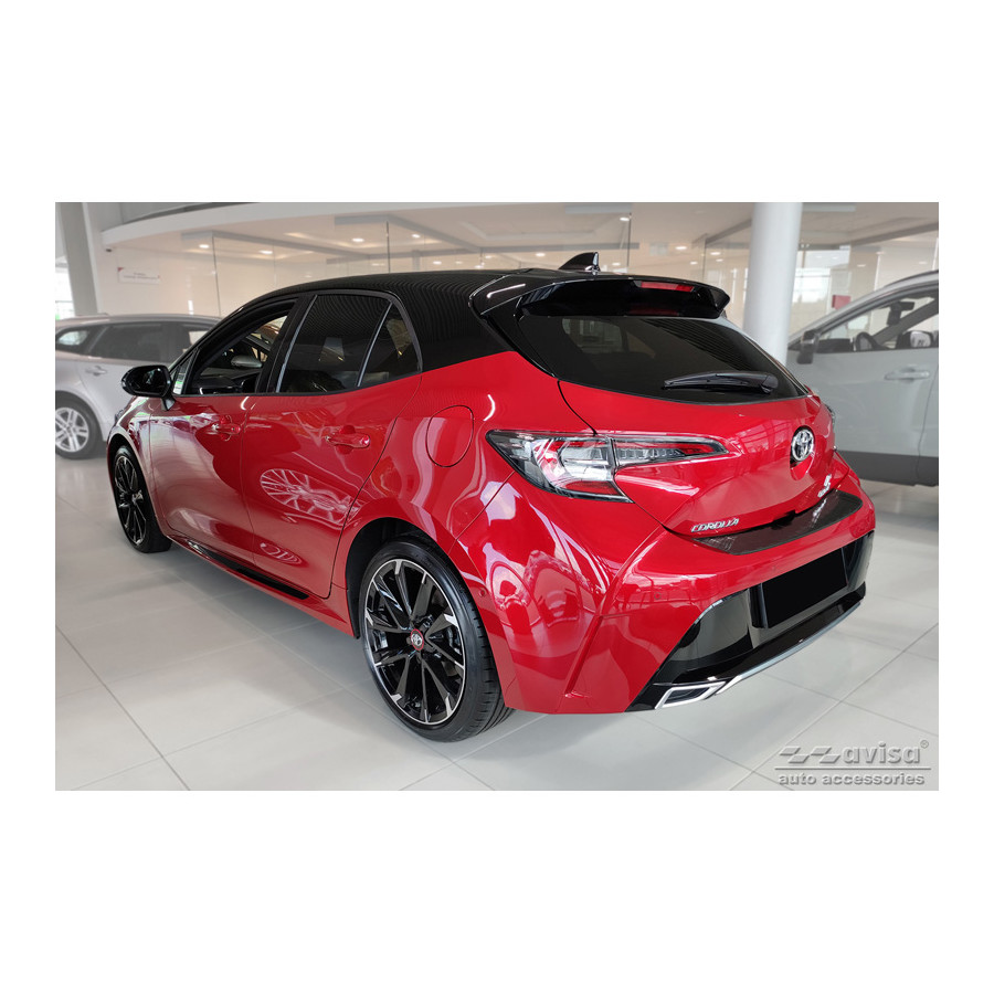 Zwart RVS Achterbumperprotector passend voor Toyota Corolla XII HB 2019 ...