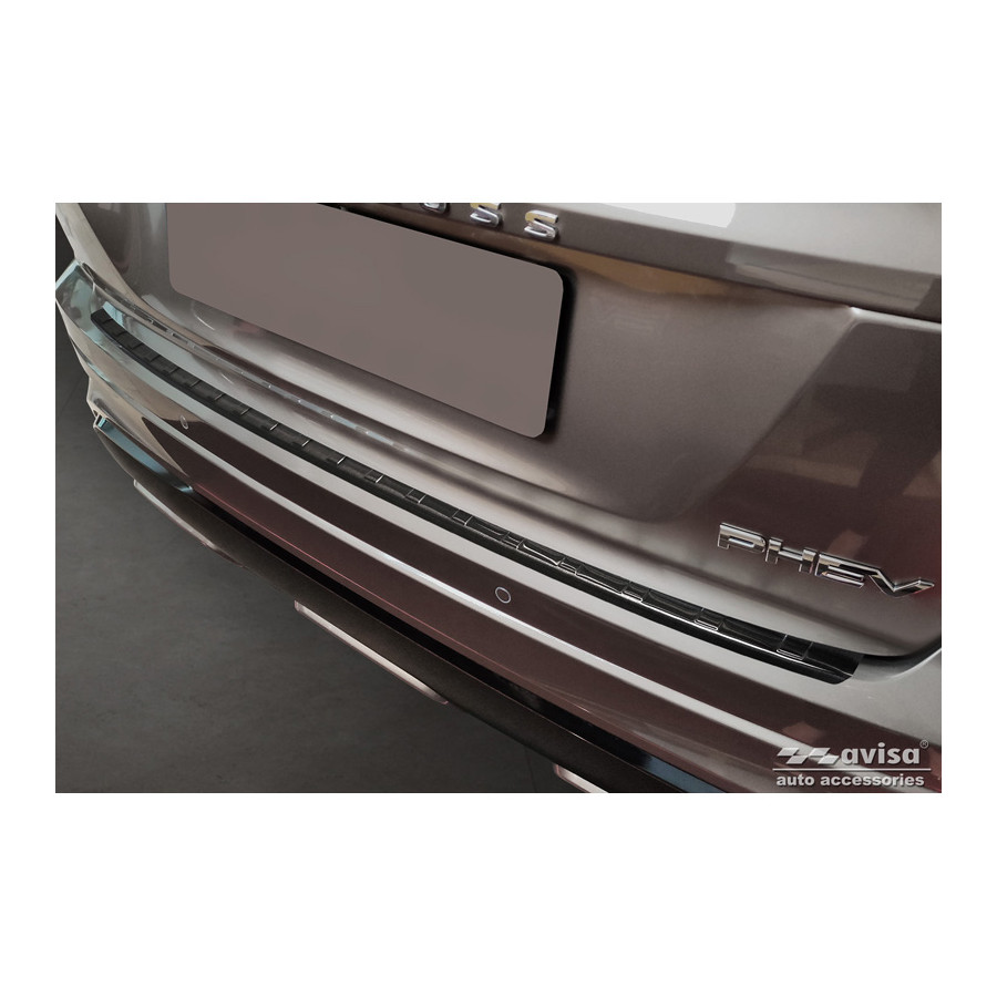 Zwart RVS Bumper beschermer passend voor Mitsubishi Eclipse Cross PHEV ...