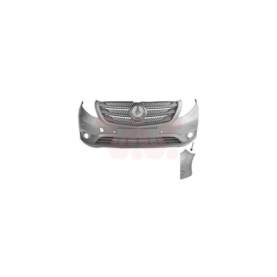 VOORBUMPER 3082573 Van Wezel voor o.a. MERCEDES-BENZ | Winparts.nl - Bumper