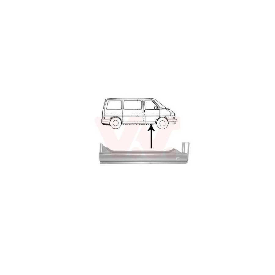 PLAATWERKDEEL DORPEL R voor o.a. VOLKSWAGEN | Winparts.nl - Dorpels