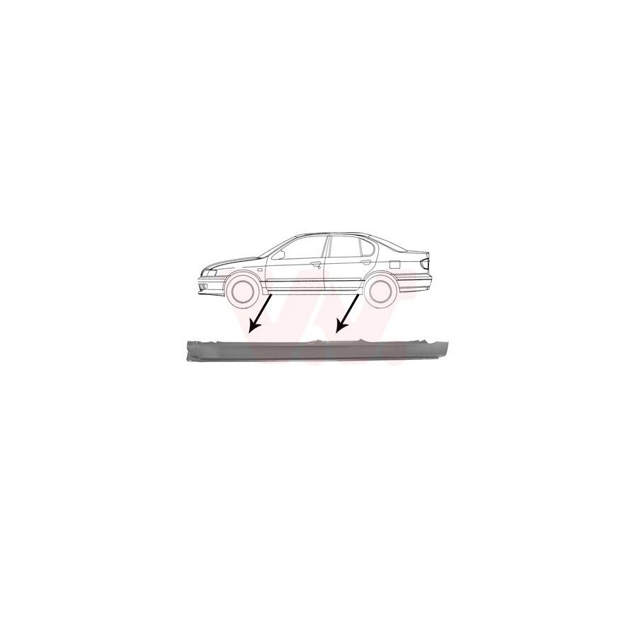 PLAATWERKDEEL DORPEL voor o.a. NISSAN | Winparts.nl - Dorpels