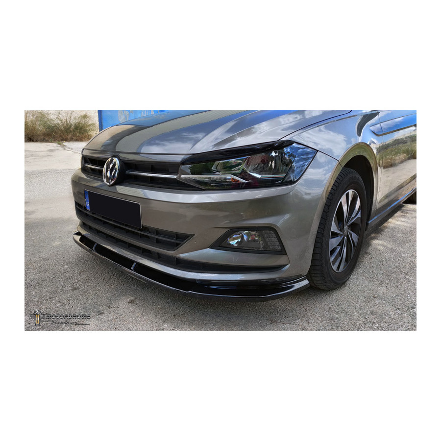 Voorspoiler passend voor Volkswagen Polo (AW) 2017- excl. R-Line/GTi (ABS) voor o.a. VOLKSWAGEN ...