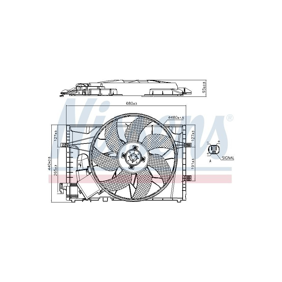 Cooling fan wheel 85656 Nissens | Winparts.eu - Radiator fan