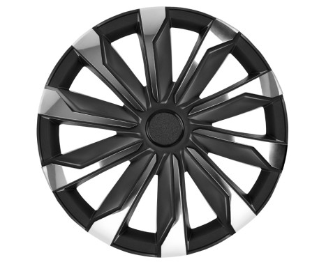4 piece wheel cover set Typhoon 16 inch chrome black Winparts.ie Hubcaps