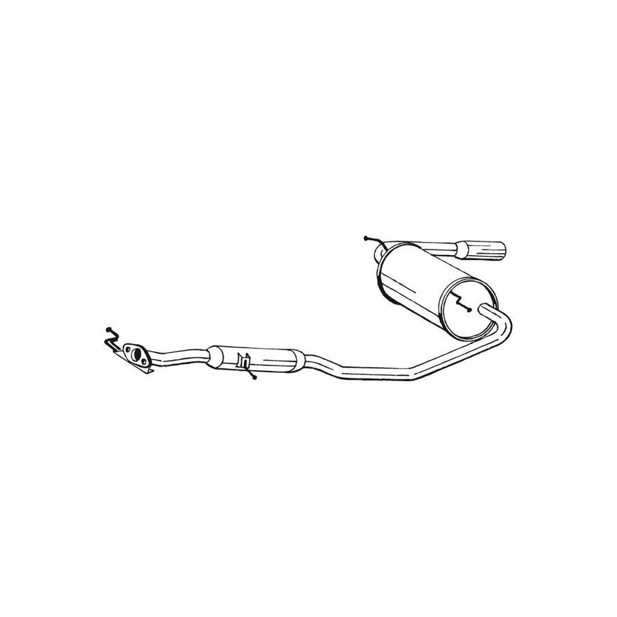 Exhaust backbox / end silencer 284-567 Bosal | Winparts.co.uk - Exhaust ...