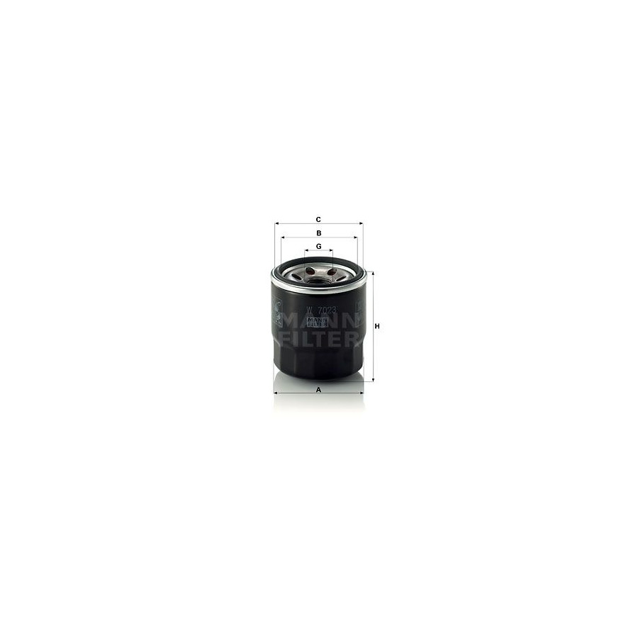 Oljefilter W7023 Mann | Winparts.se - Oljefilter