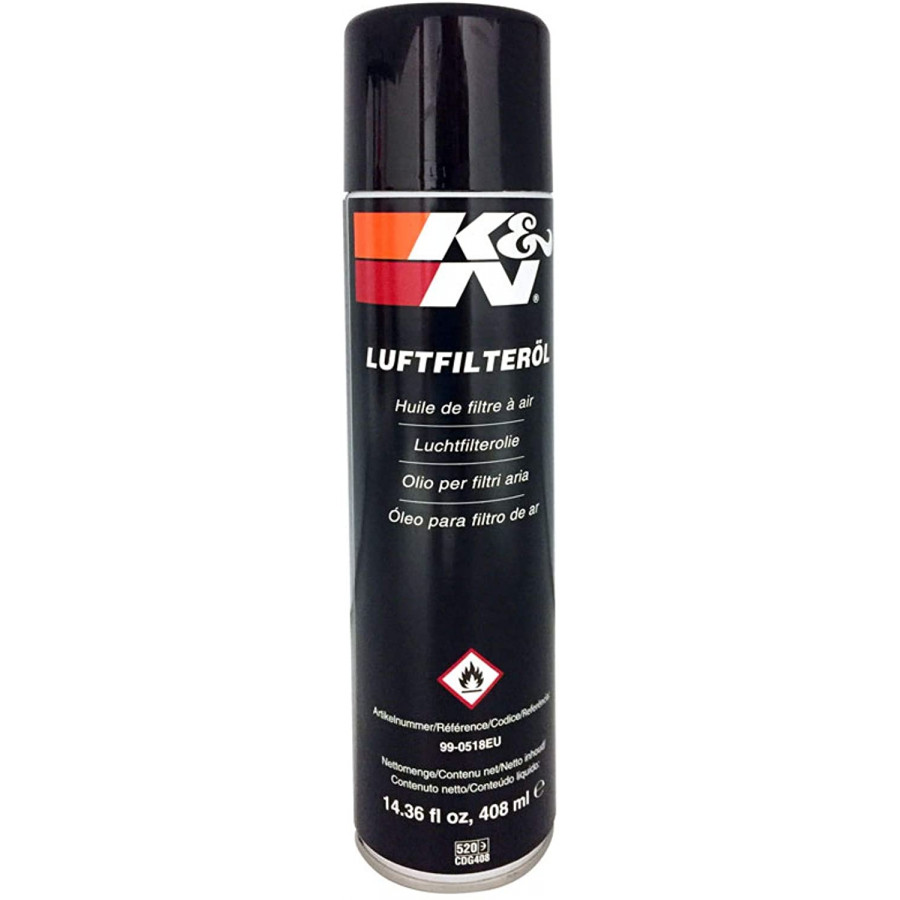 K & N replacement filter oil spray can 408 ml (99-0518EU) K&N ...