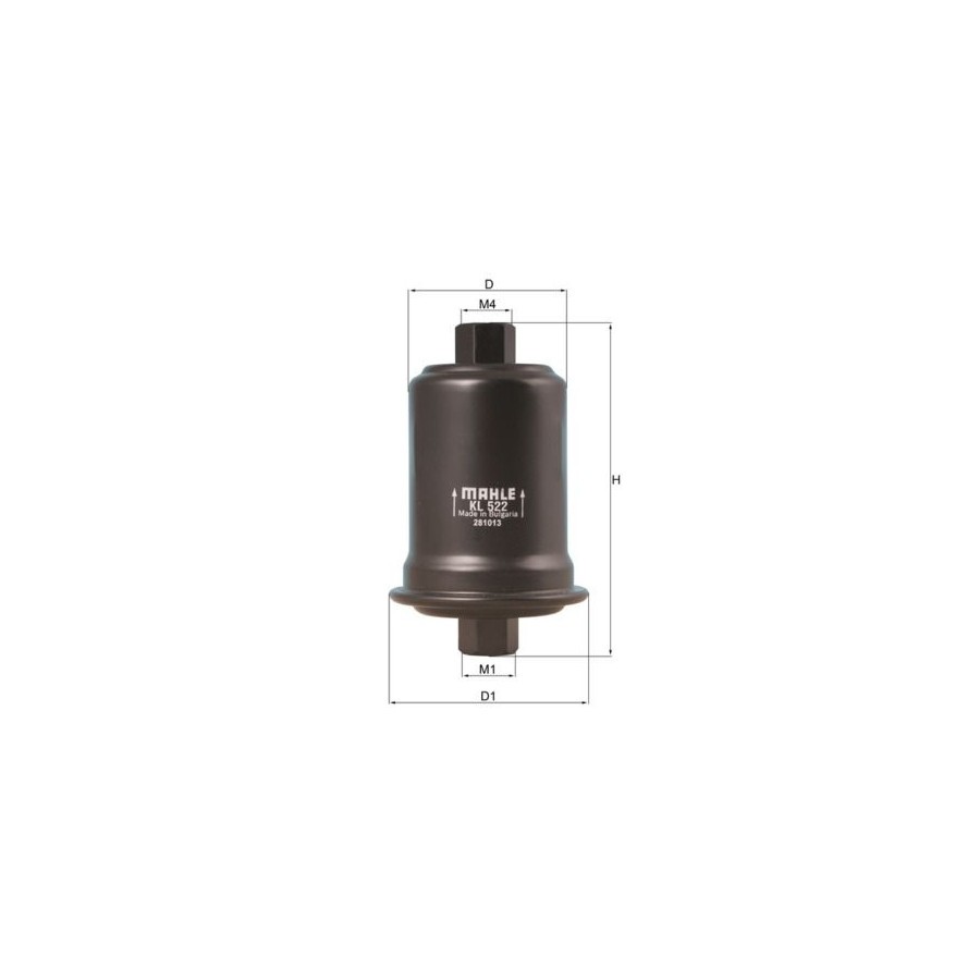 Fuel filter KL 522 Mahle | Winparts.eu - Fuel filter