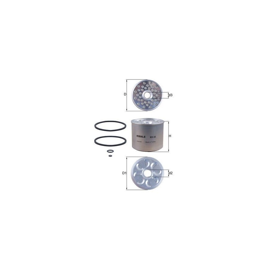 Fuel filter KX 23D Mahle | Winparts.ie - Fuel filter