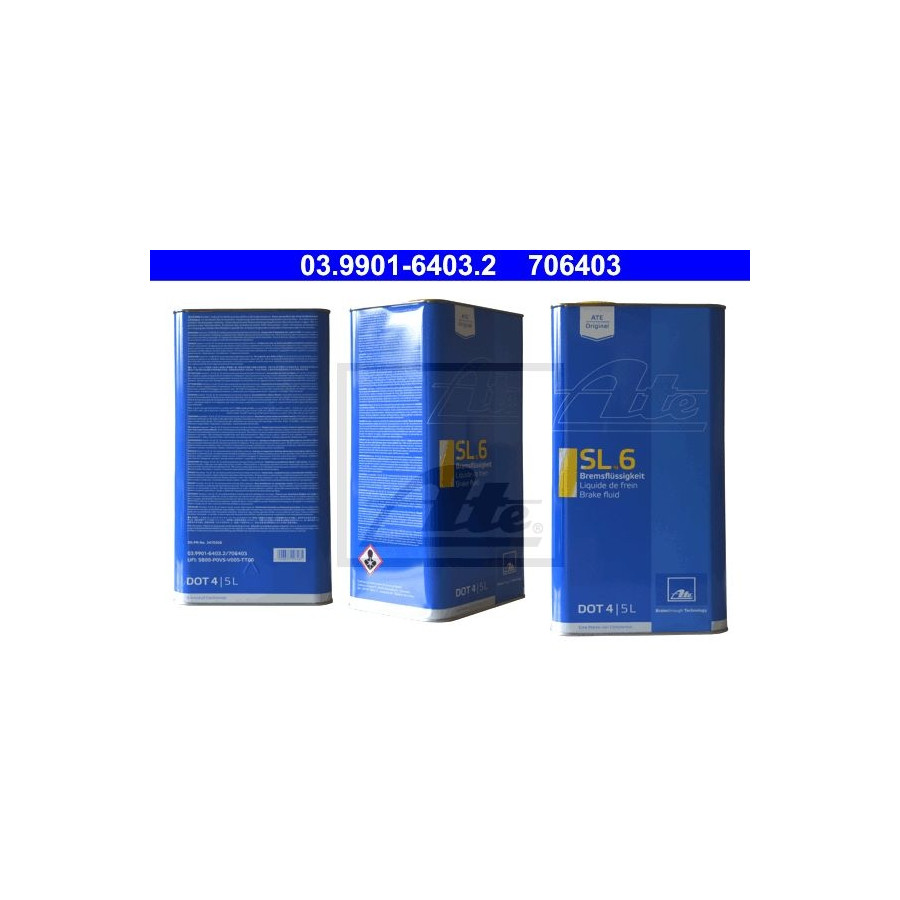 Brake Fluid ATE SL6 Dot 4 5L | Winparts.co.uk - Brake fluid