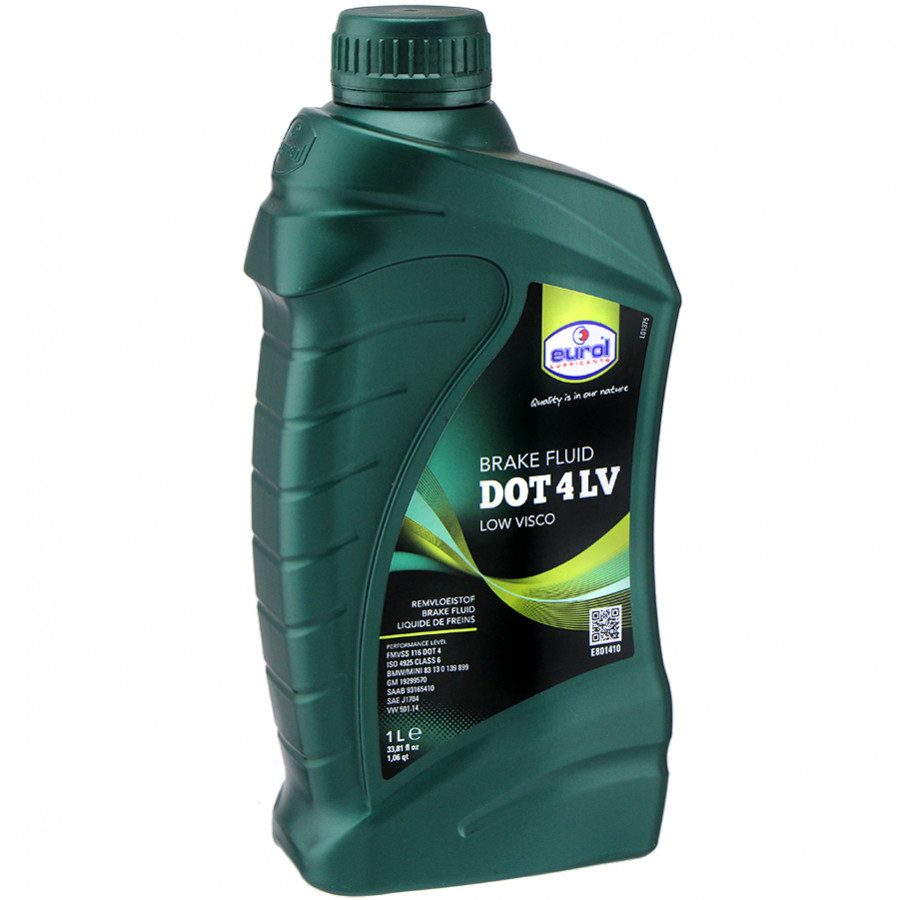 Eurol Brake Fluid DOT 4 LV (Low Viscosity) 1L | Winparts.co.uk - Brake ...