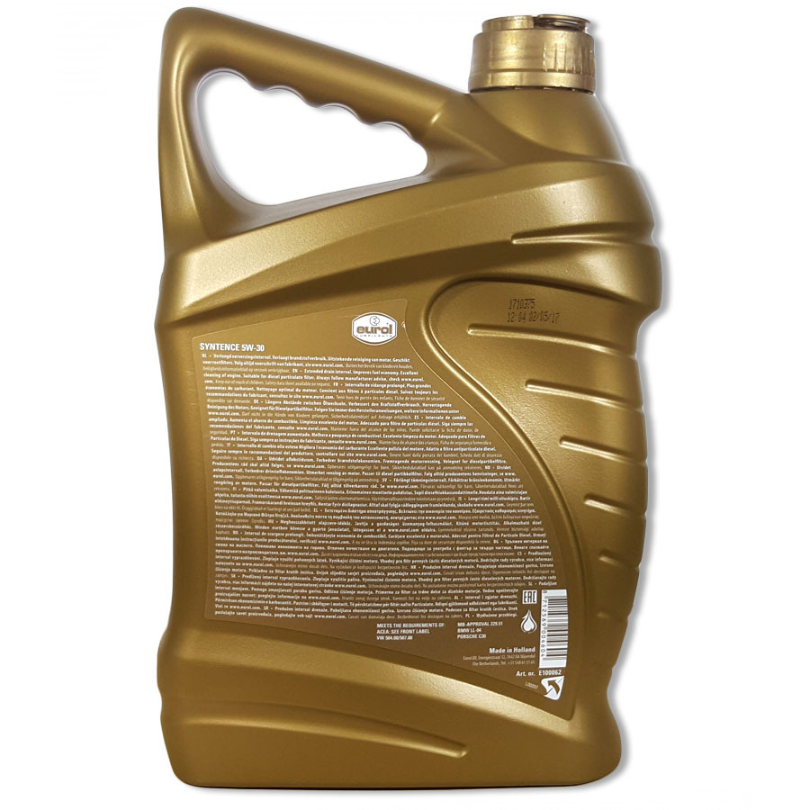 Motor oil Eurol Syntence 5W30 C3 5L | Winparts.ie - Engine oil