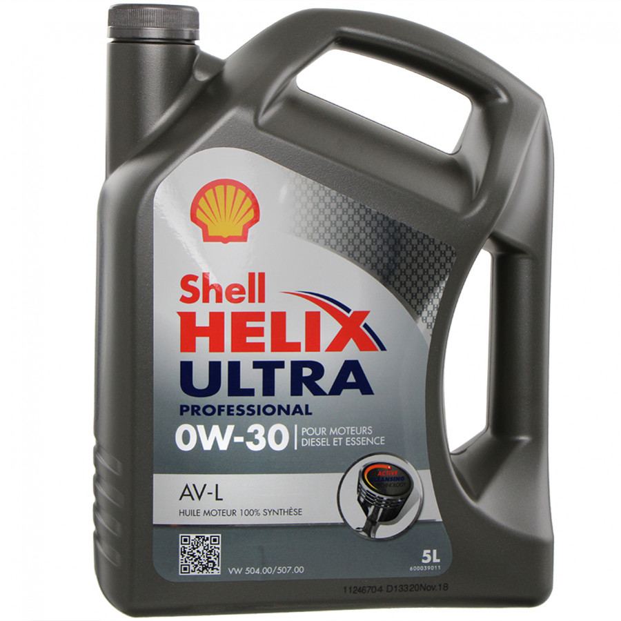 Motor oil Shell Helix Ultra Professional AV-L 0W30 5L | Winparts.co.uk ...