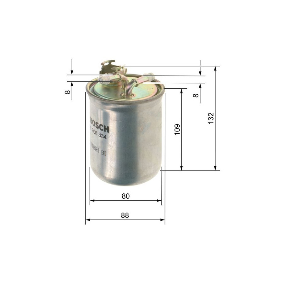 Brandstoffilter N6334 Bosch voor o.a. FORD, SEAT, VOLKSWAGEN | Winparts ...