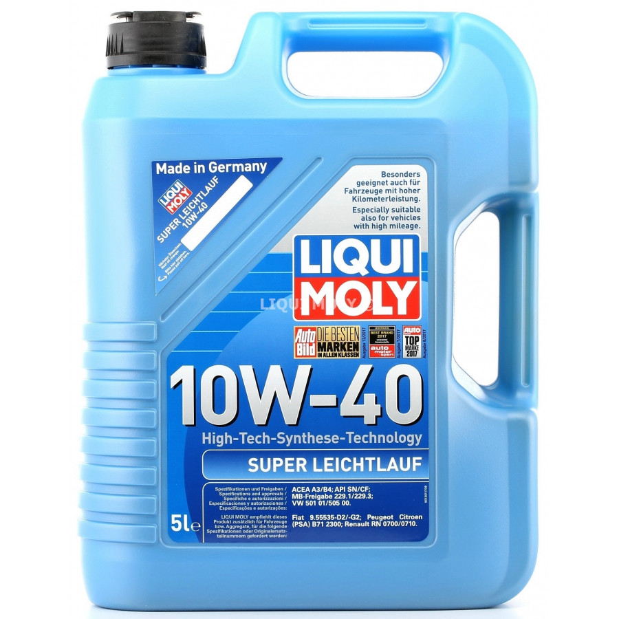 Motorolie Liqui Moly Super Leichtlauf 10W40 A3/B4 5L | Winparts.be ...