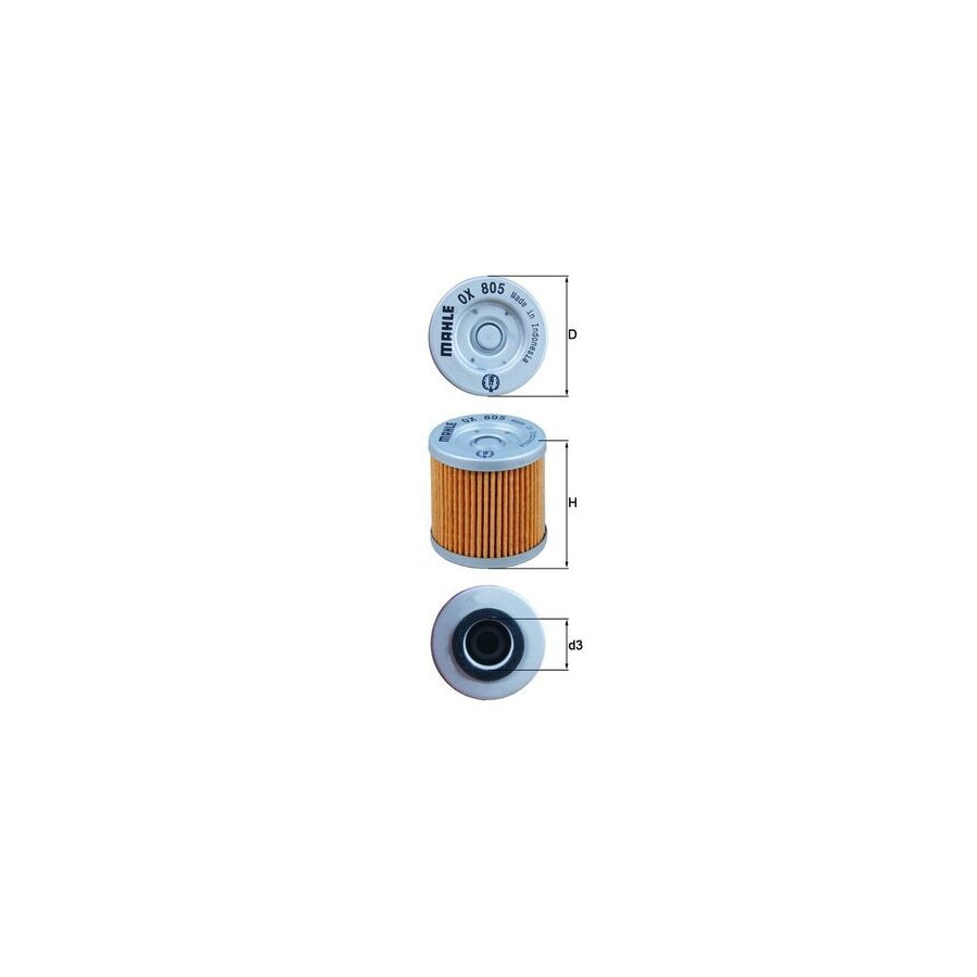 Oliefilter OX 805 Mahle | Winparts.nl - Oliefilters
