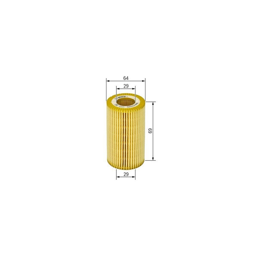 Oliefilter P9249 Bosch voor o.a. CITROEN, DS, FIAT, FORD, JAGUAR ...