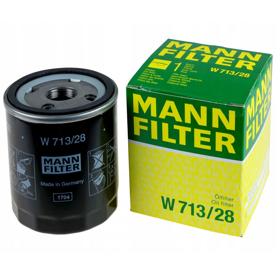 Oliefilter W713/28 Mann voor o.a. AUSTIN, CATERHAM, FSO, LAND ROVER ...