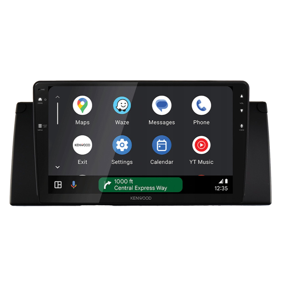 2-DIN 9" paneel BMW X5 (E53) 03/2000 - 11/2006 zwart voor o.a. BMW ...
