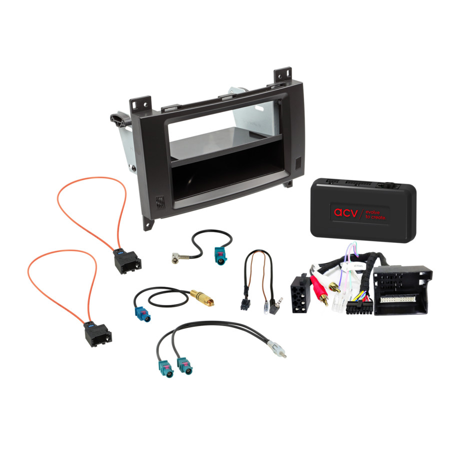 2-DIN Kit met Vak Diverse Mercedes Benz SWI/Analoog/Antenne voor o.a ...