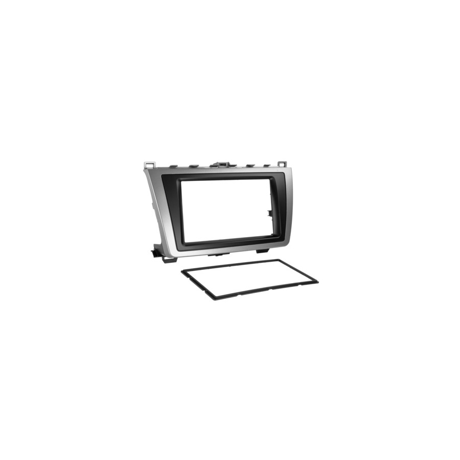 2-DIN Paneel Mazda 6- 2008-2012 - Kleur: Zwart/Zilver voor o.a. MAZDA ...