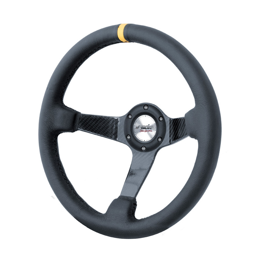 Simoni Racing Sportstuur Colin 350mm - Zwart Suède + Echt Carbon (Deep ...