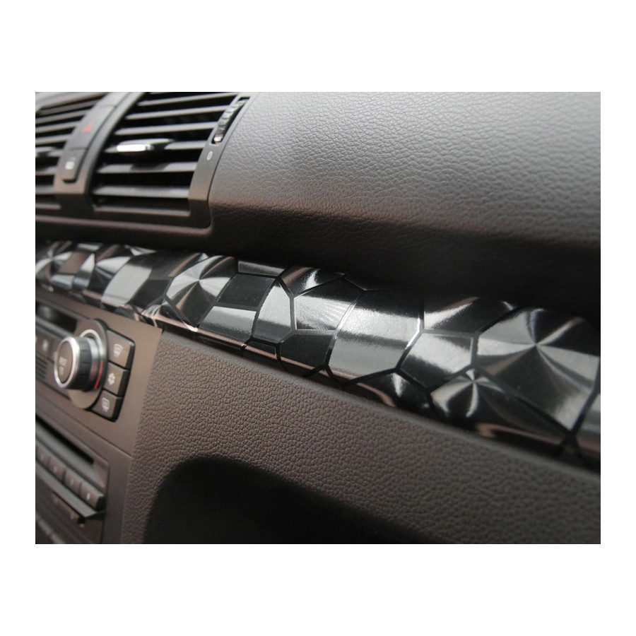 Foliatec Cockpit Designfolie Hexagon zwart-gestructureerd 50x50cm | Winparts.nl - Wrap folie