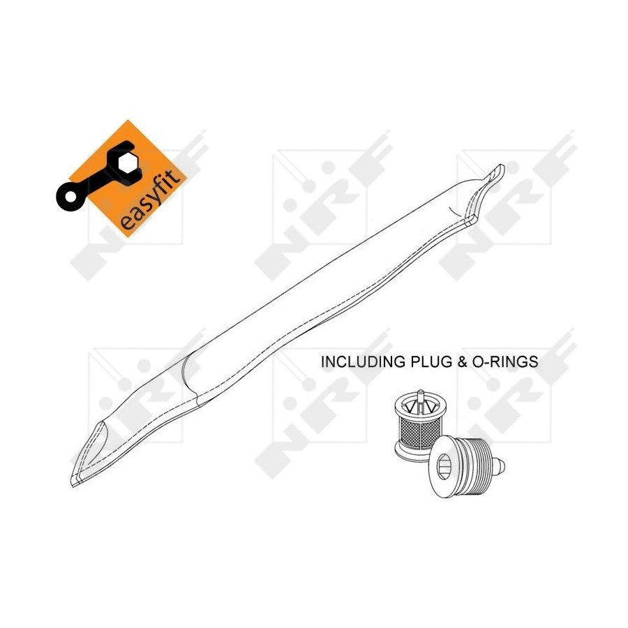 Droger, airconditioning 33187 NRF voor o.a. ASTON MARTIN, DAIHATSU ...