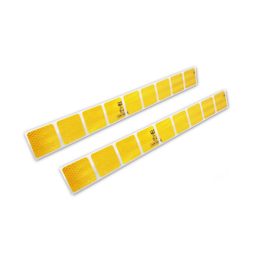 Reflecterende Strepen / Stickers - 50x5,5cm - Geel - Set Ã 2 stuks ...