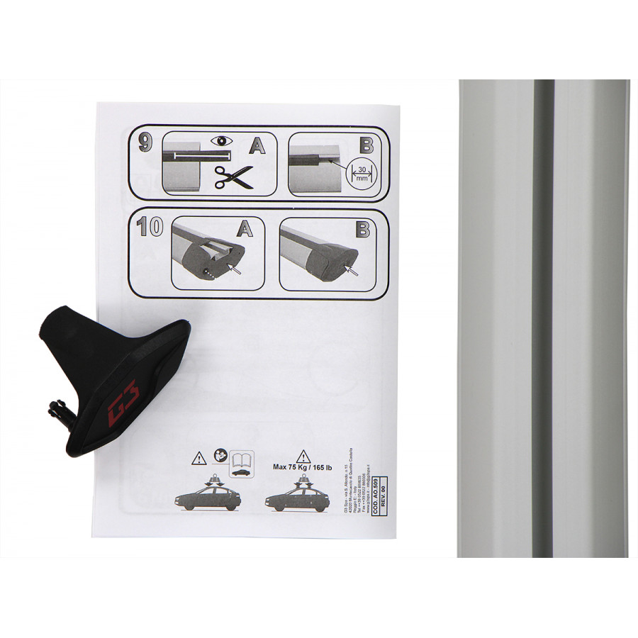 G3 CLOP Airflow roof bars aluminum 130 | Winparts.co.uk - Roof bars for ...
