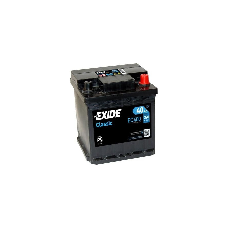 Exide Accu Classic EC400 40 Ah voor o.a. AIXAM, AUSTIN, AUTOBIANCHI ...