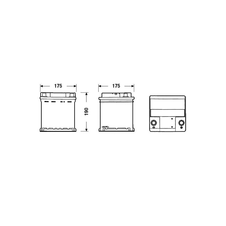 Exide Accu Classic EC400 40 Ah voor o.a. AIXAM, AUSTIN, AUTOBIANCHI ...