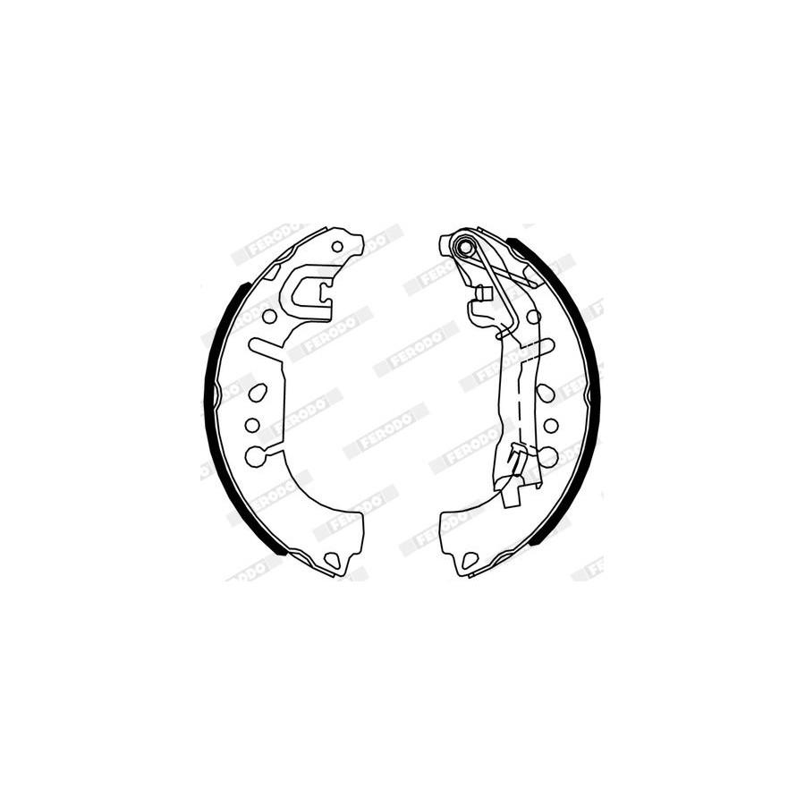 Remschoenset FSB4317 Ferodo voor FIAT TIPO Hatchback (356_, 357 ...