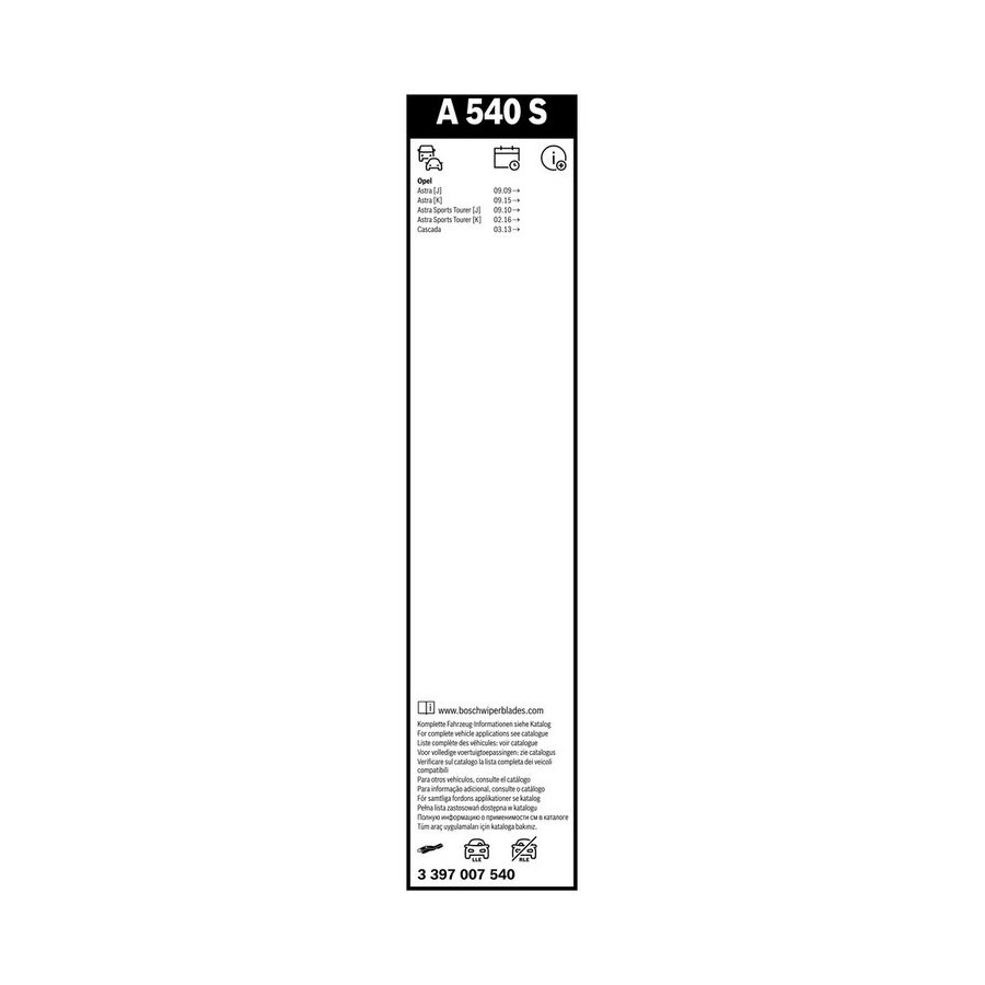 Bosch ruitenwissers Aerotwin A540S - Lengte: 680/625 mm - set ...