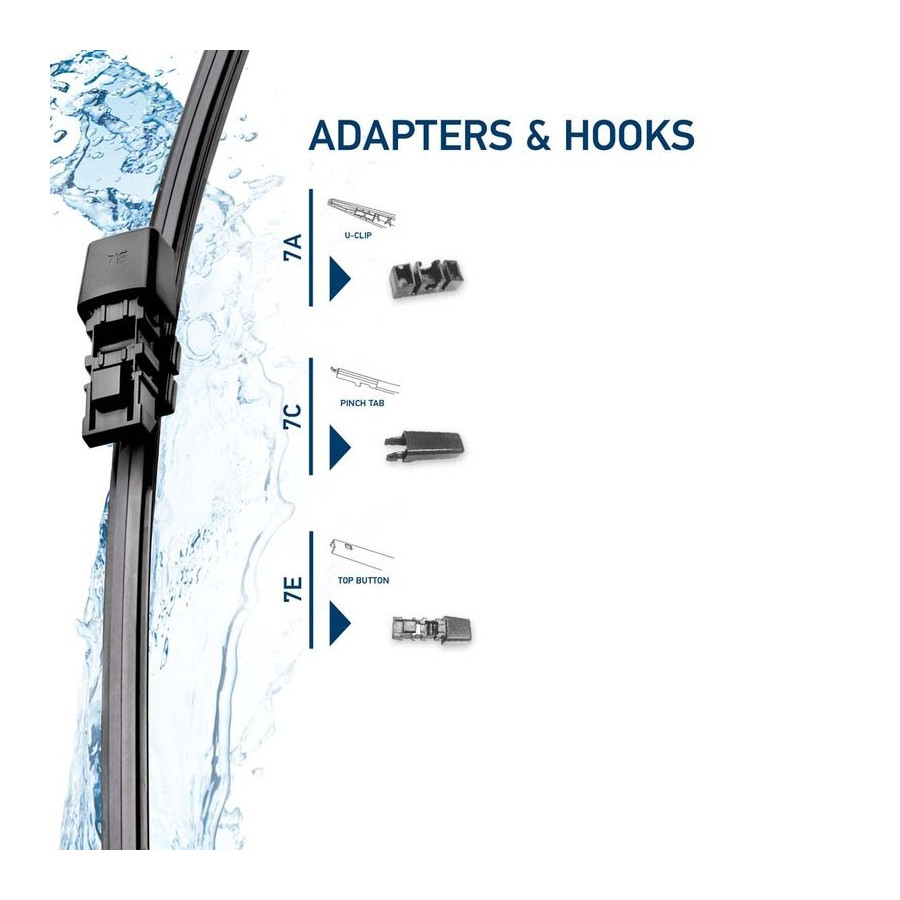 Ruitenwisser achter 9XW 358 179-101 Hella voor o.a. CITROEN, MERCEDES ...