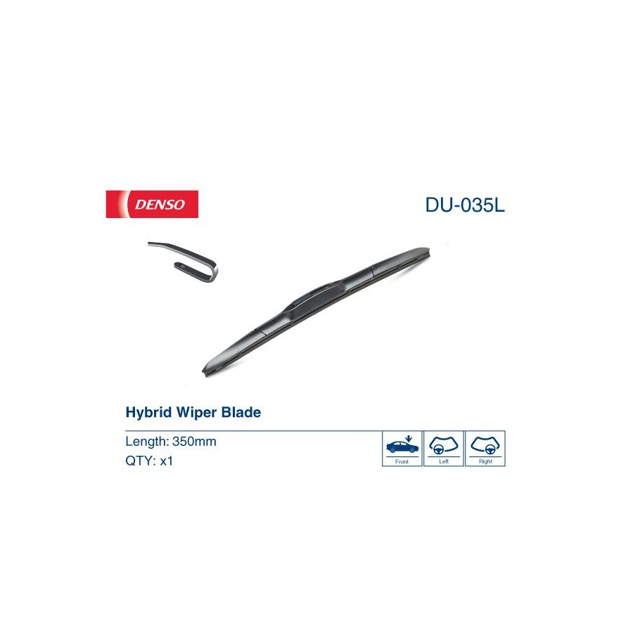 Hybride Wisser 350mm L DU-035L Denso voor TOYOTA YARIS (_P1_) bouwjaar 1999.04-2005.11 ...