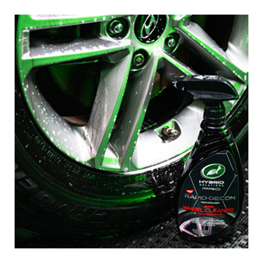 Turtle Wax HS Pro Decon Wheel Clean + Iron Remover 750ml | Winparts.nl - Banden en velgenreiniger