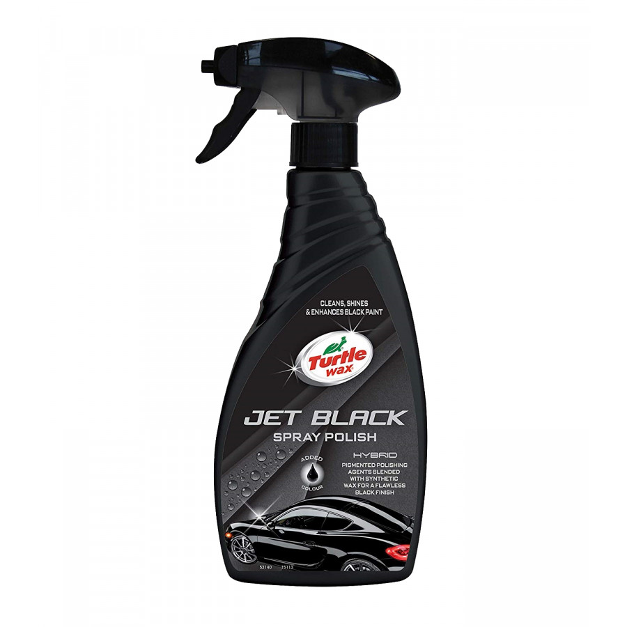 Turtle Wax Hybrid Jet Black Spray Polish 500ml | Winparts.nl - Wax