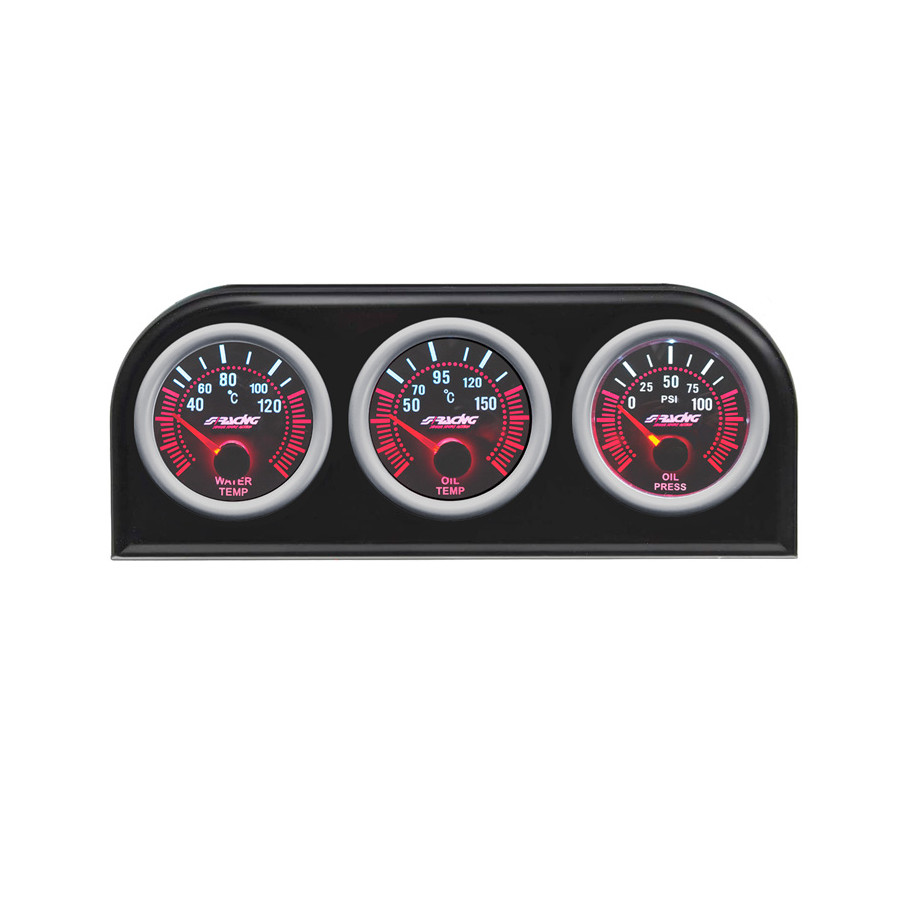 Simoni Racing DIN paneel metaal voor 3x52 mm instrumenten zwart ...