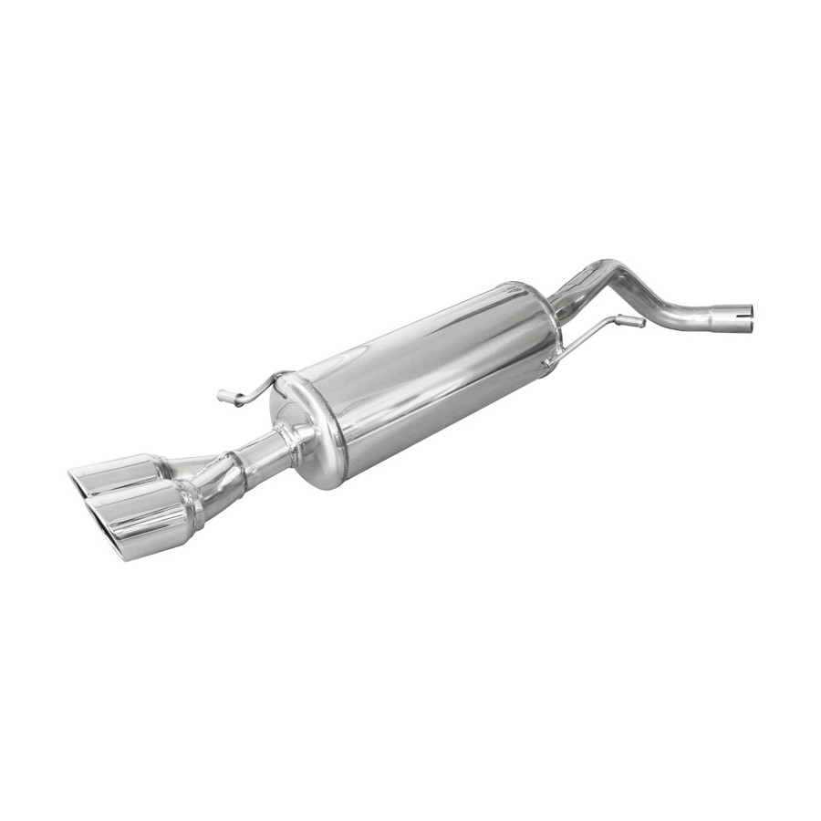 Échappement sport 100% acier inoxydable Volkswagen Polo (6C) 1.8 GTI 192hp 2015-2018 55mm 2x80mm ...