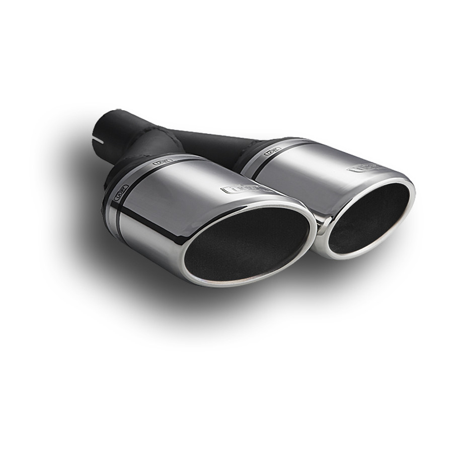 Embout d'échappement Ulter Sport - Double Ovale 95x65mm Coudé Type II ...