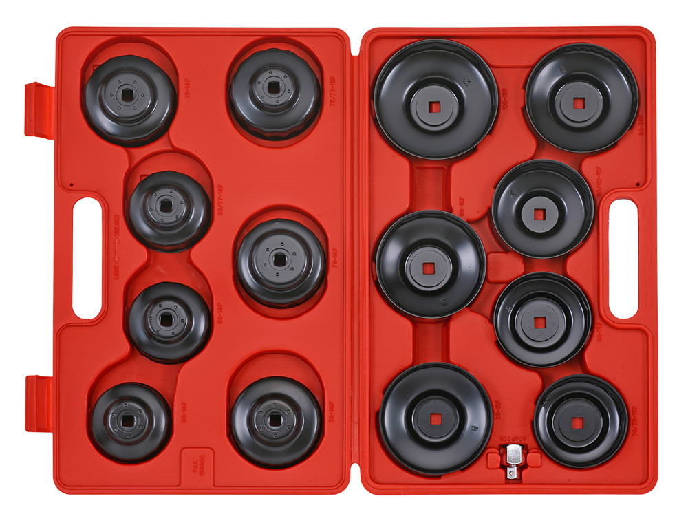 Oil filter wrench set 15 pcs. | Winparts.ie - Oil filter caps