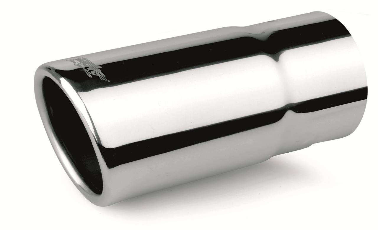 Simoni Racing Exhaust trim Round / Oblique stål - Diameter 63mm - längd ...